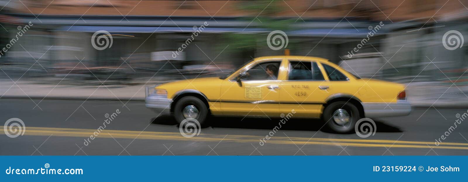 Yellow Taxi In Tokyo. Very Unique Taxi With Color. It Looks Striking ...