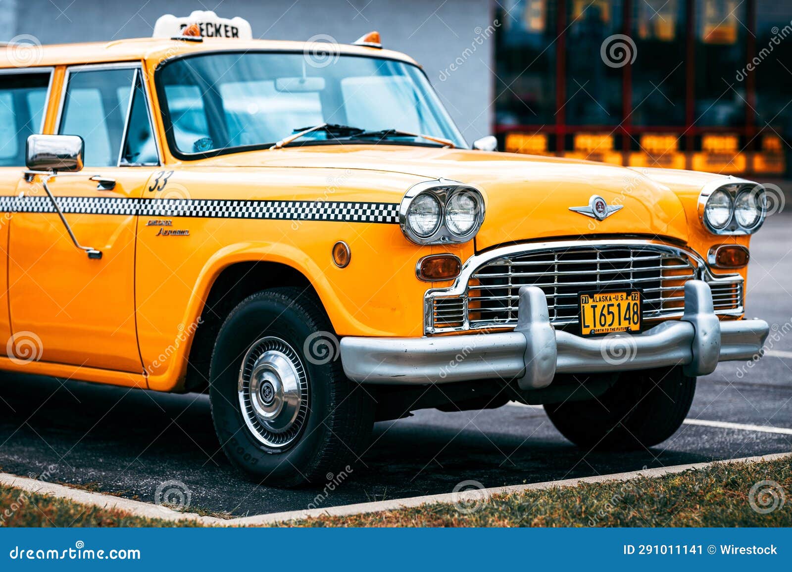 Yellow Taxi Cab Parked on the Road Editorial Photo - Image of street ...