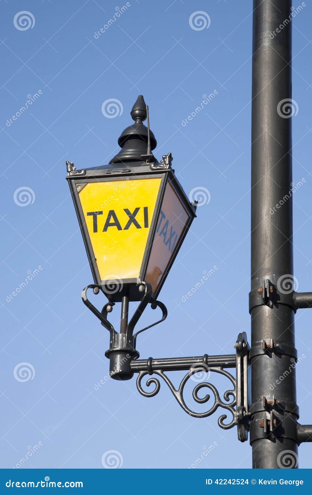 Yellow Taxi Sign stock photo. Image of yellow, travel - 42242524