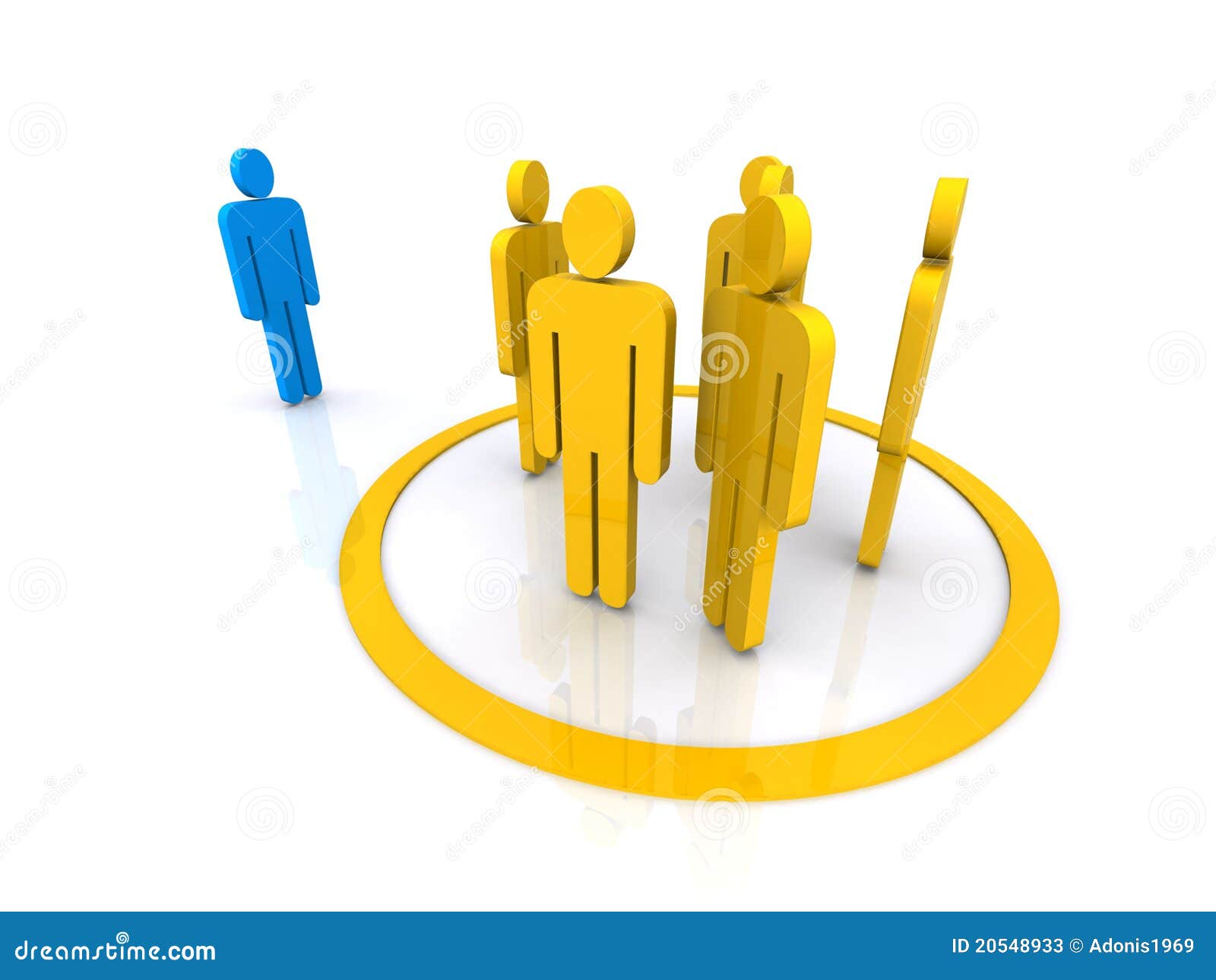 Yellow team of people stock illustration. Illustration of design - 20548933