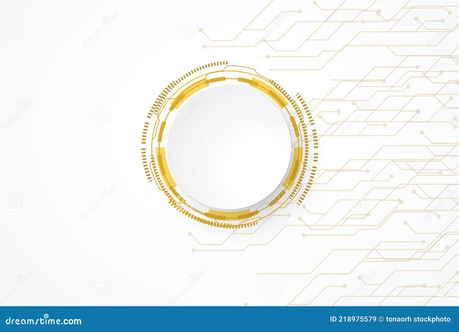 Yellow Technology Design with Space for Text Modern Technology ...