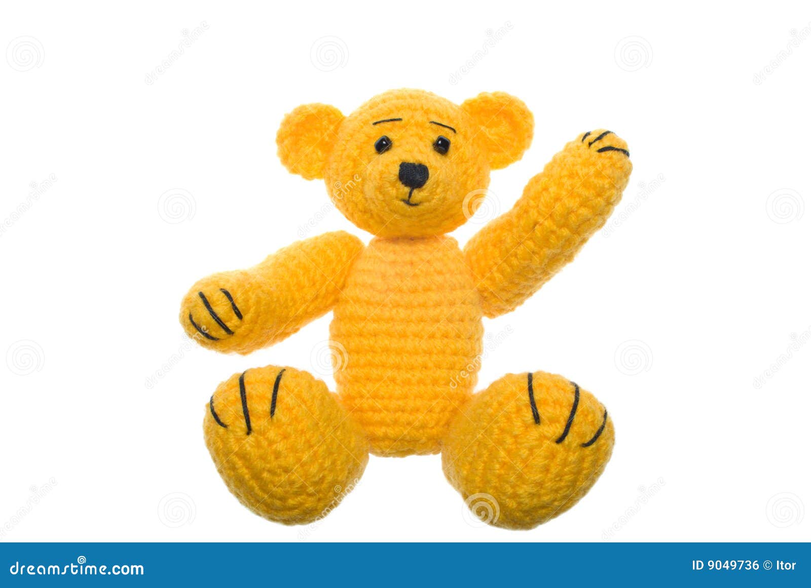 Yellow teddy bear stock photo. Image of object, cute, plush - 9049736