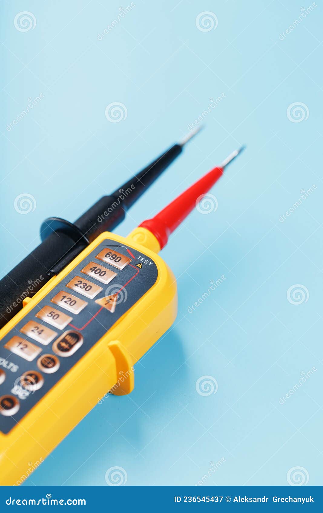 Yellow Tester for Step-by-step Indication of Voltage in an Electrical ...