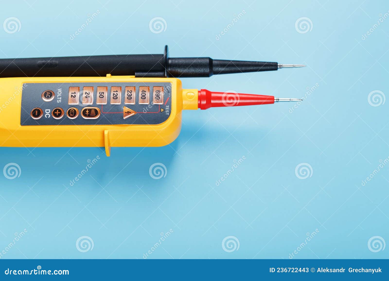 Yellow Tester for Step-by-step Indication of Voltage in an Electrical ...