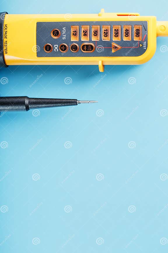 Yellow Tester for Step-by-step Indication of Voltage in an Electrical ...