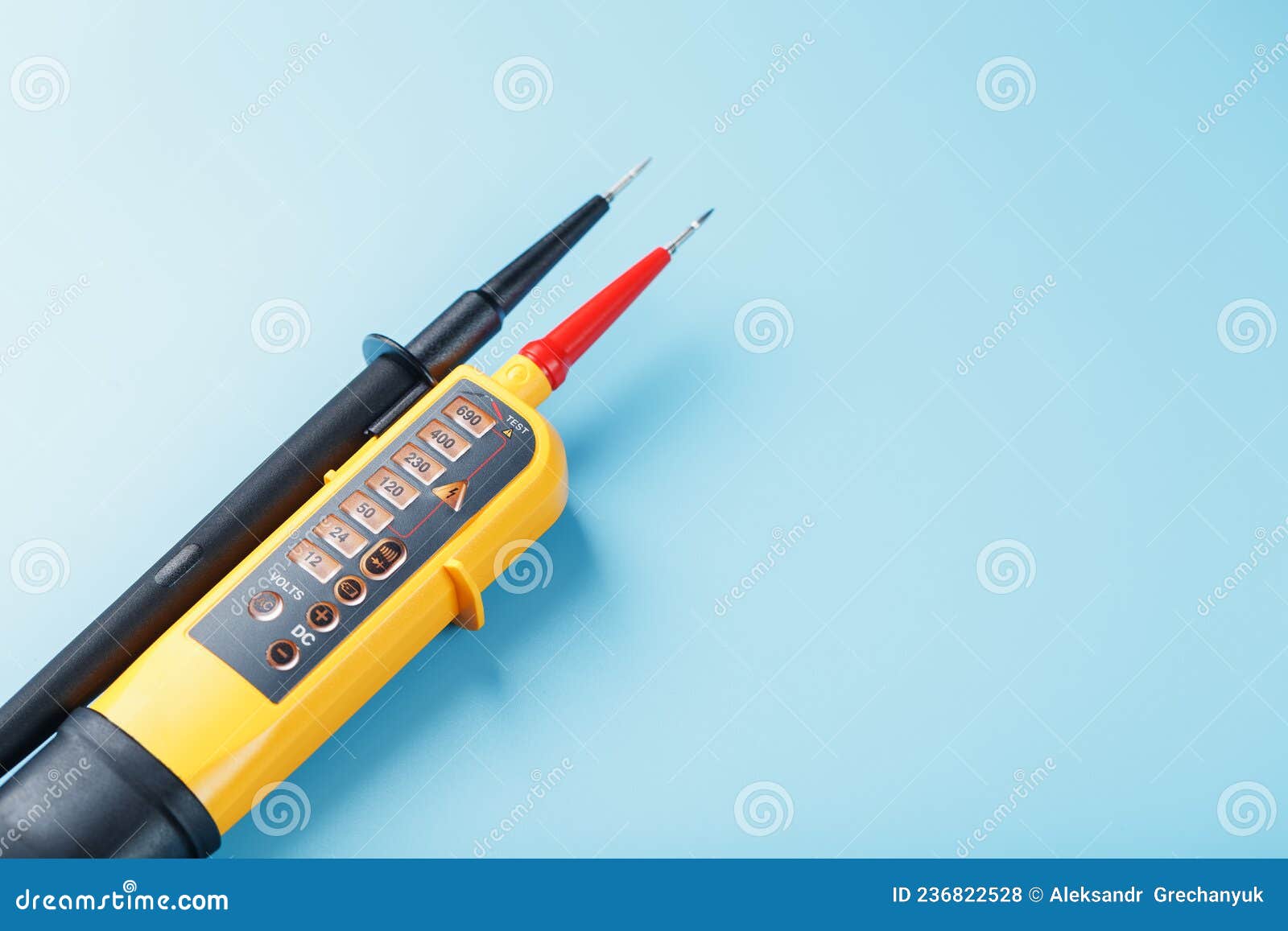 Yellow Tester for Step-by-step Indication of Voltage in an Electrical ...