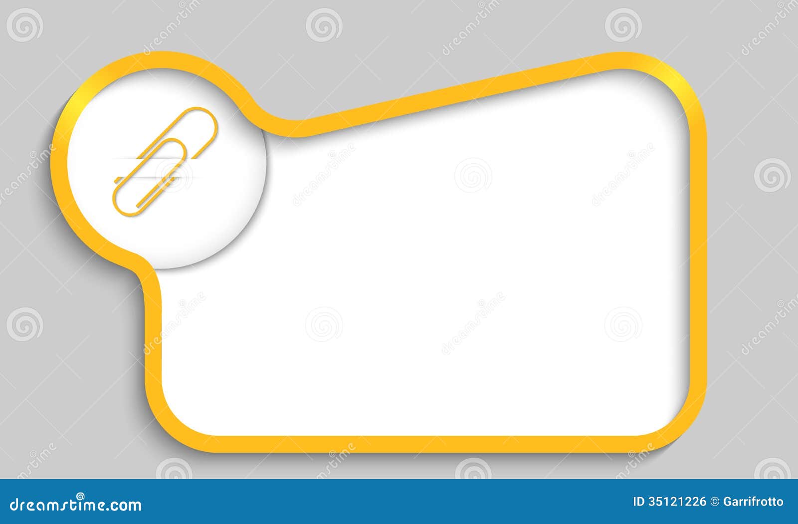 Yellow text box stock vector. Illustration of label, border - 35121226