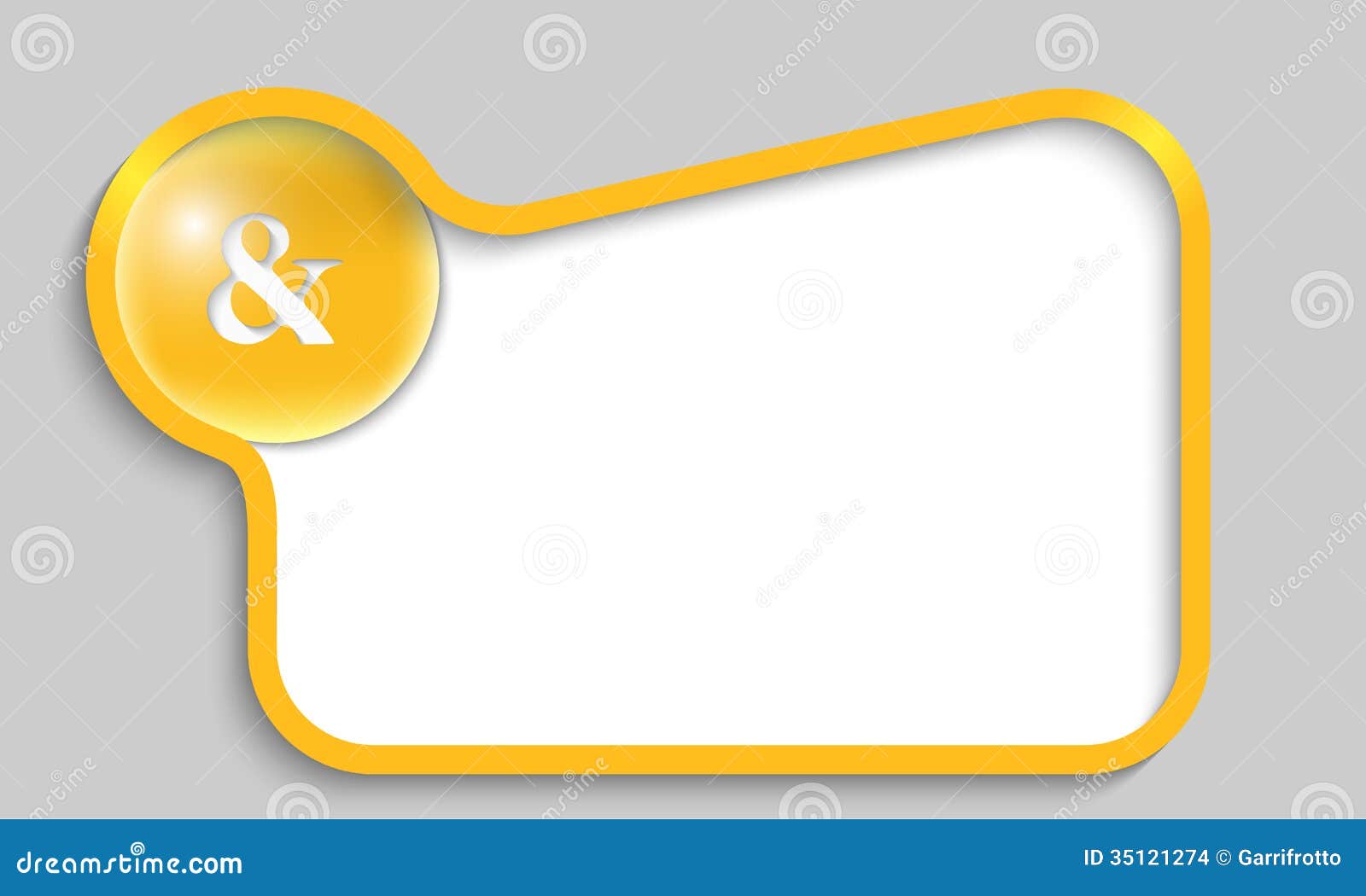 Yellow text box stock vector. Illustration of mark, product - 35121274