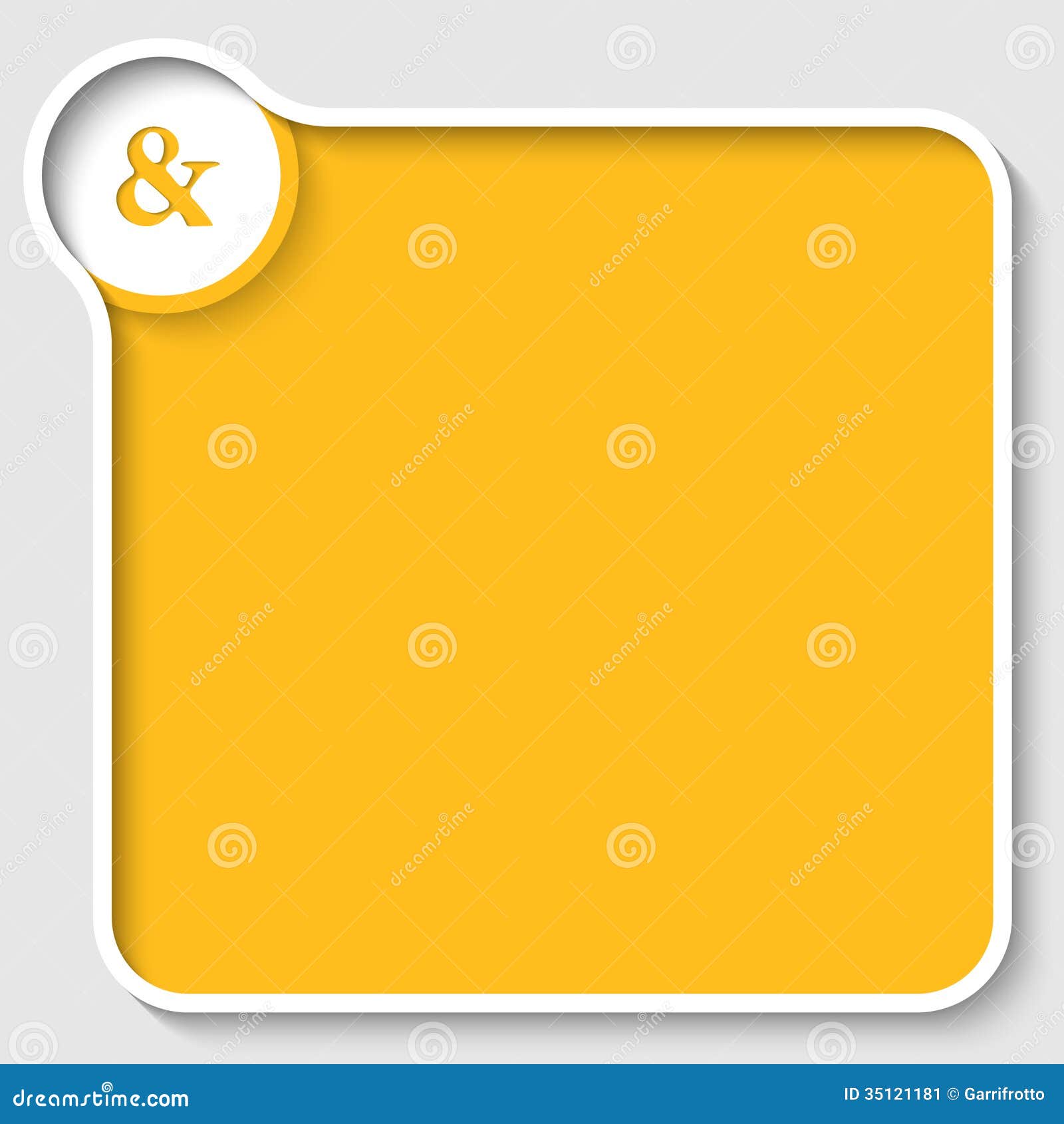 Yellow text frame stock vector. Illustration of note - 35121181