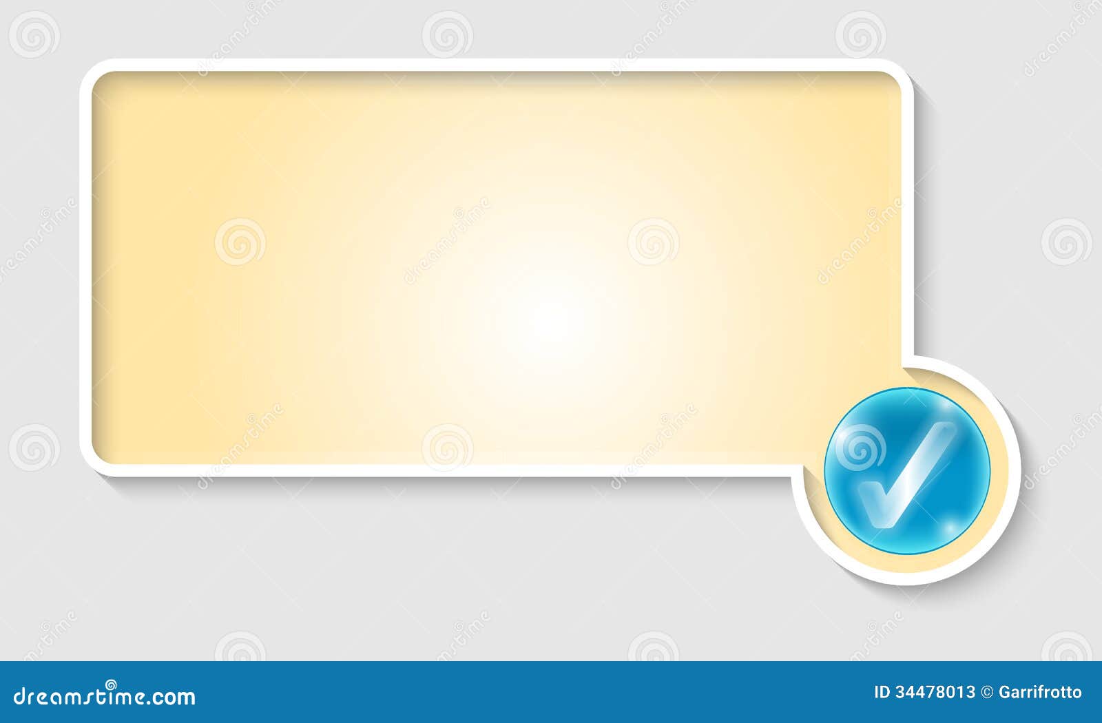 Yellow text frame stock vector. Illustration of advertisement - 34478013