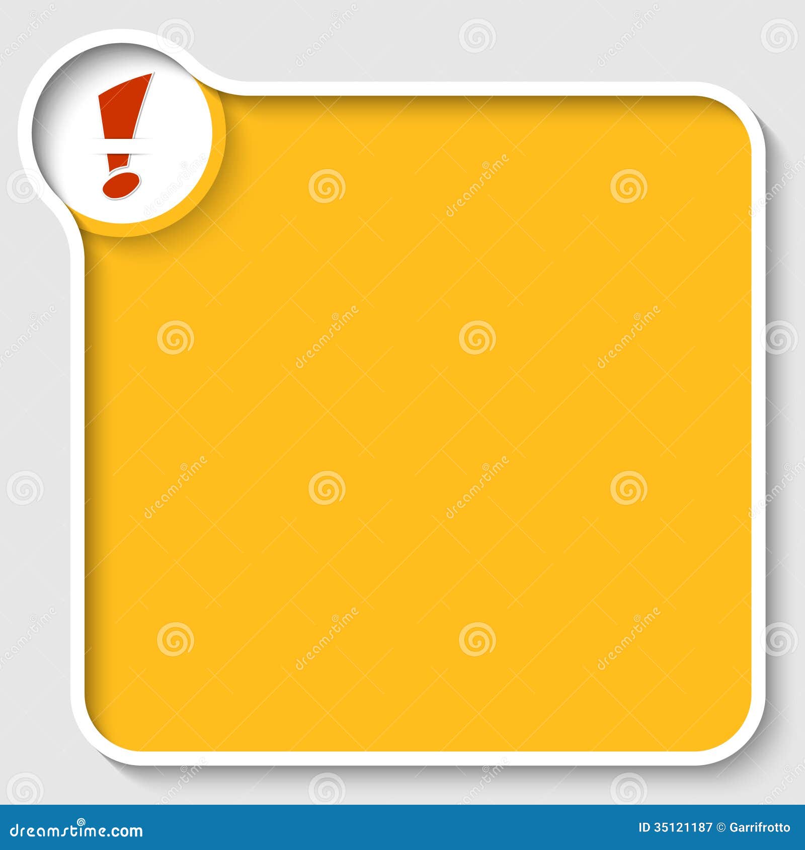 Yellow text frame stock vector. Illustration of modern - 35121187