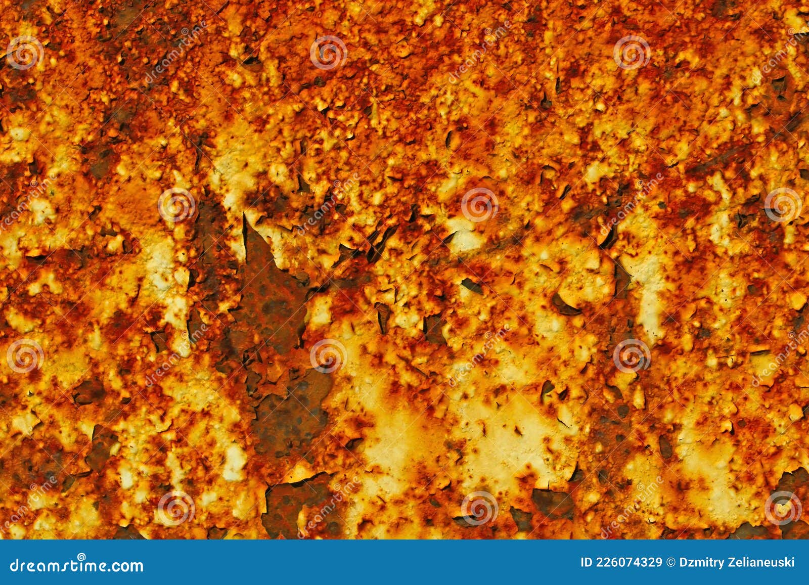 Yellow Texture of Rusty Piece of Metal, Background Stock Image - Image ...