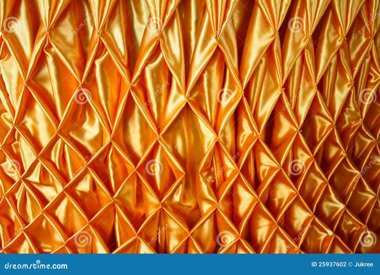 Yellow Thai Design of Native Cloth Stock Photo - Image of decoration ...