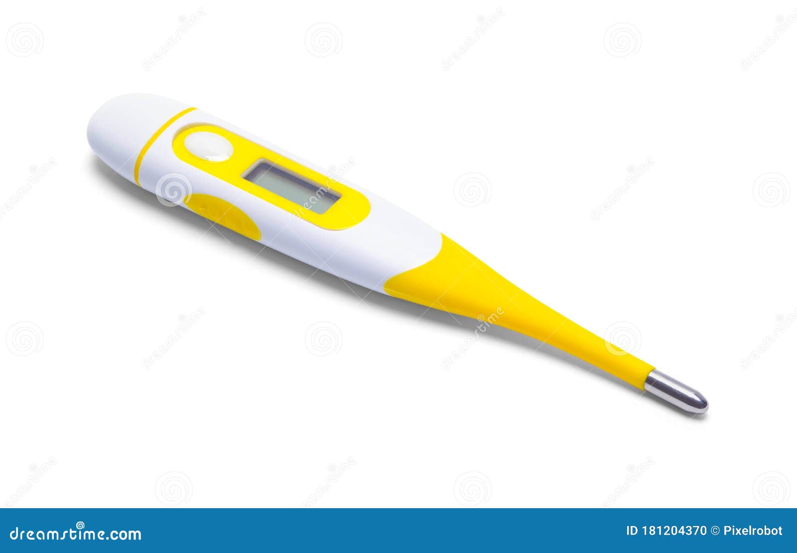 Yellow Thermometer stock photo. Image of thermometer - 181204370