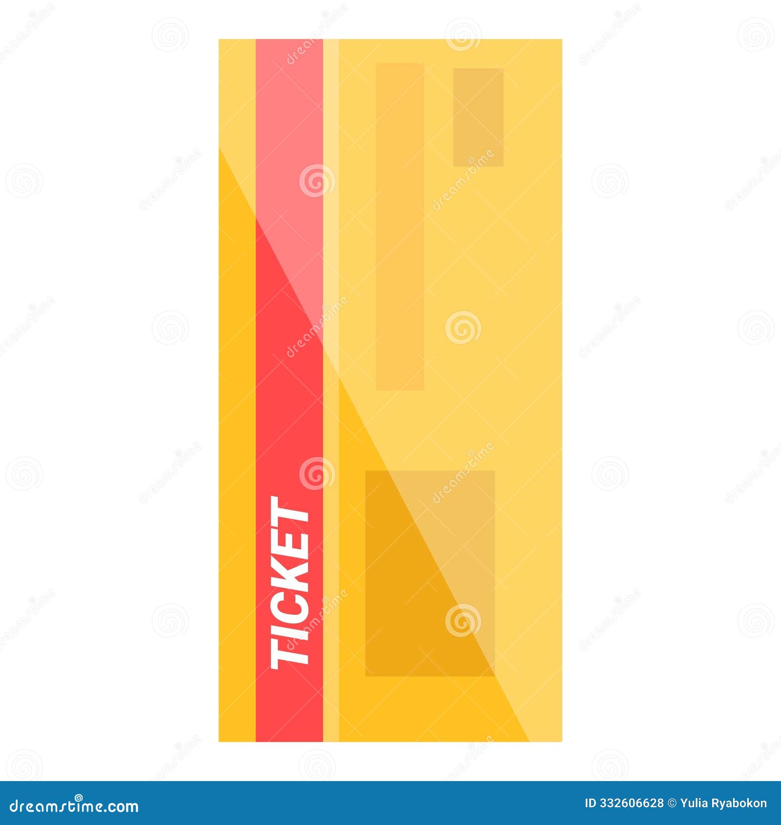 Yellow Ticket For Cinema, Theatre, Show And Other Entertainments On ...