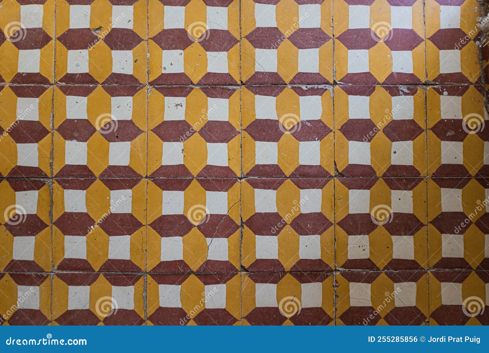 Yellow Tiled Floor Pattern Abstract Background Stock Photo - Image of ...