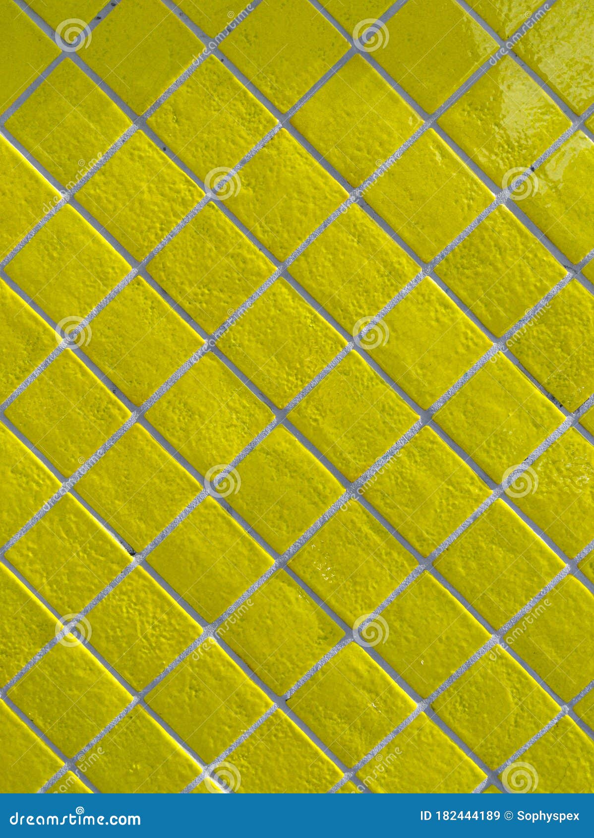 Yellow Tiled Wall Pattern with Textured Glazed Surface Stock Image ...