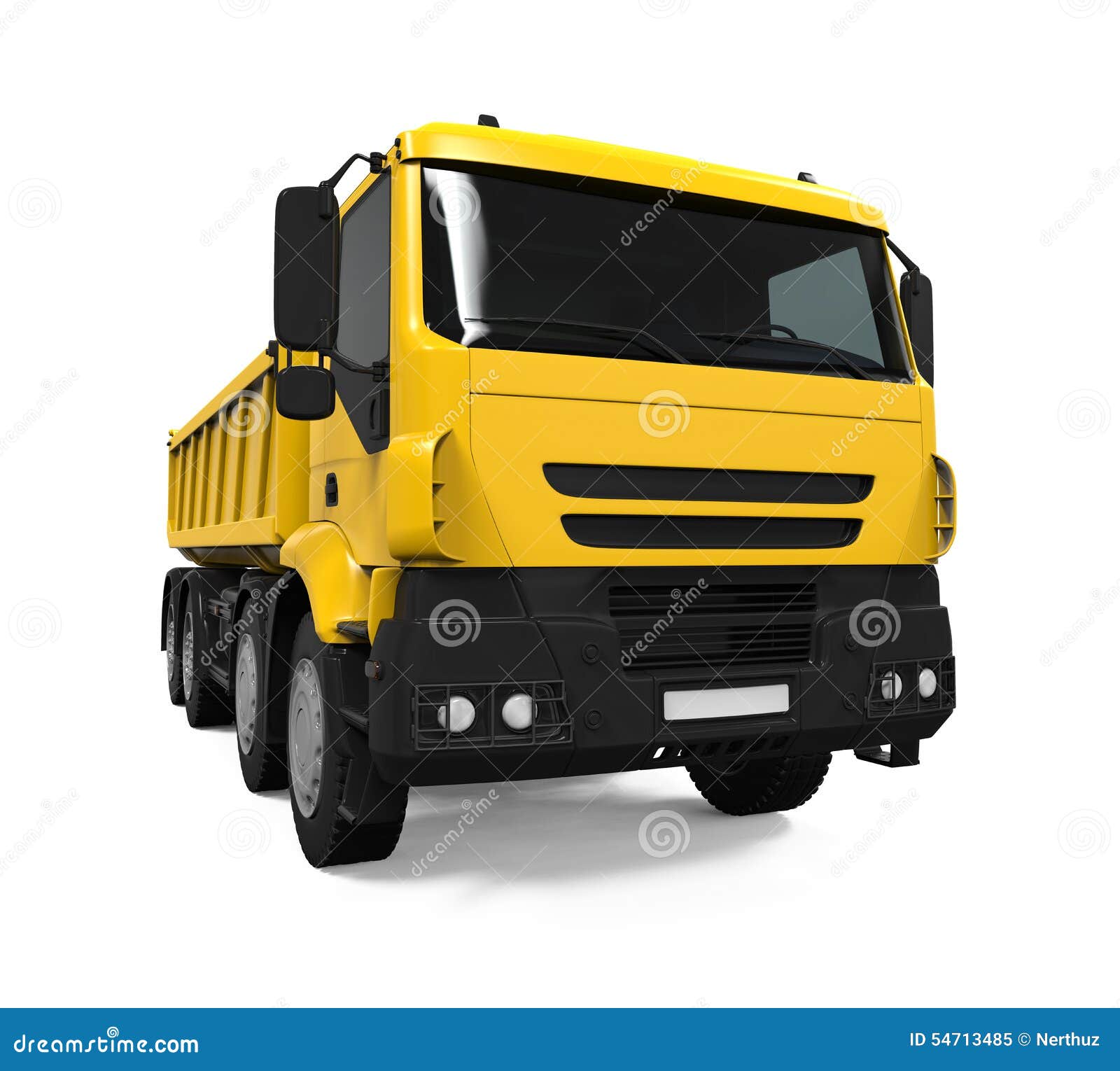 Yellow Tipper Dump Truck Stock Photo | CartoonDealer.com #54713406