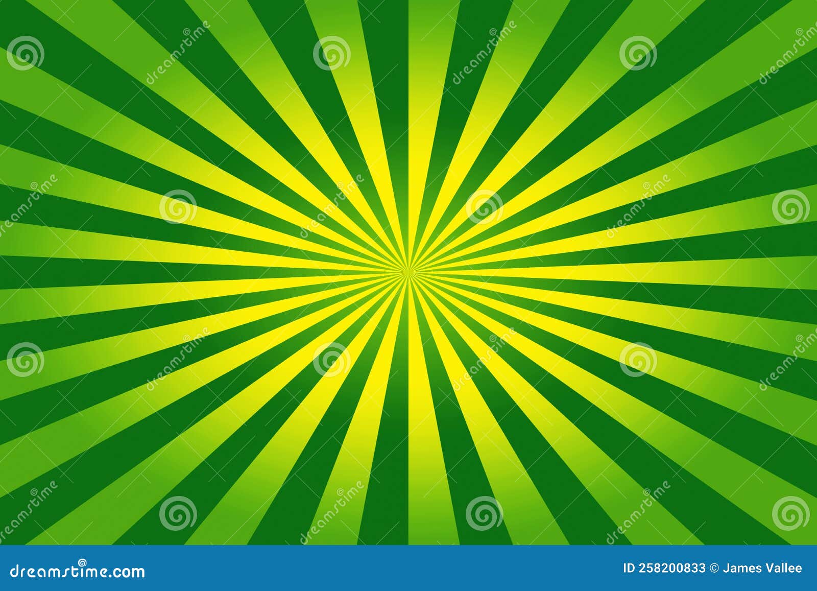 Yellow To Dark Green Starburst Background Stock Illustration ...