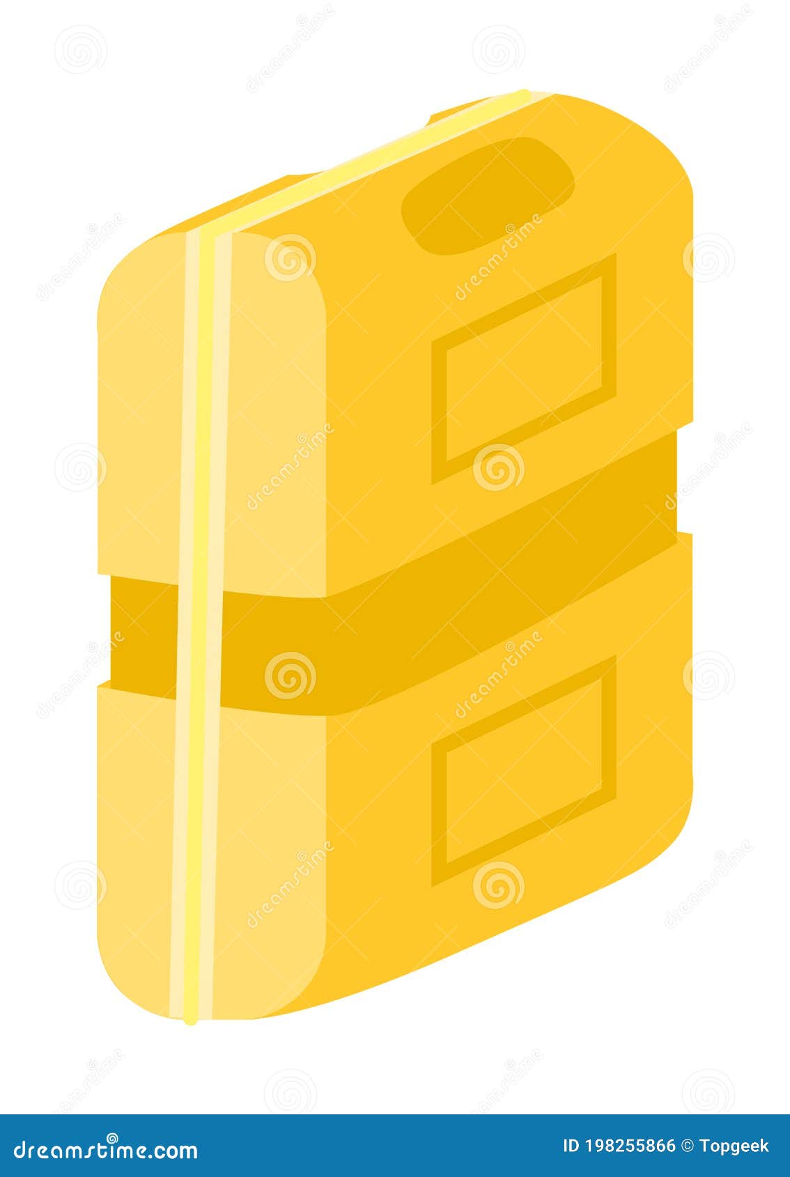 Yellow Tool Box in Flat Style. Construction Toolbox Vector Icon ...