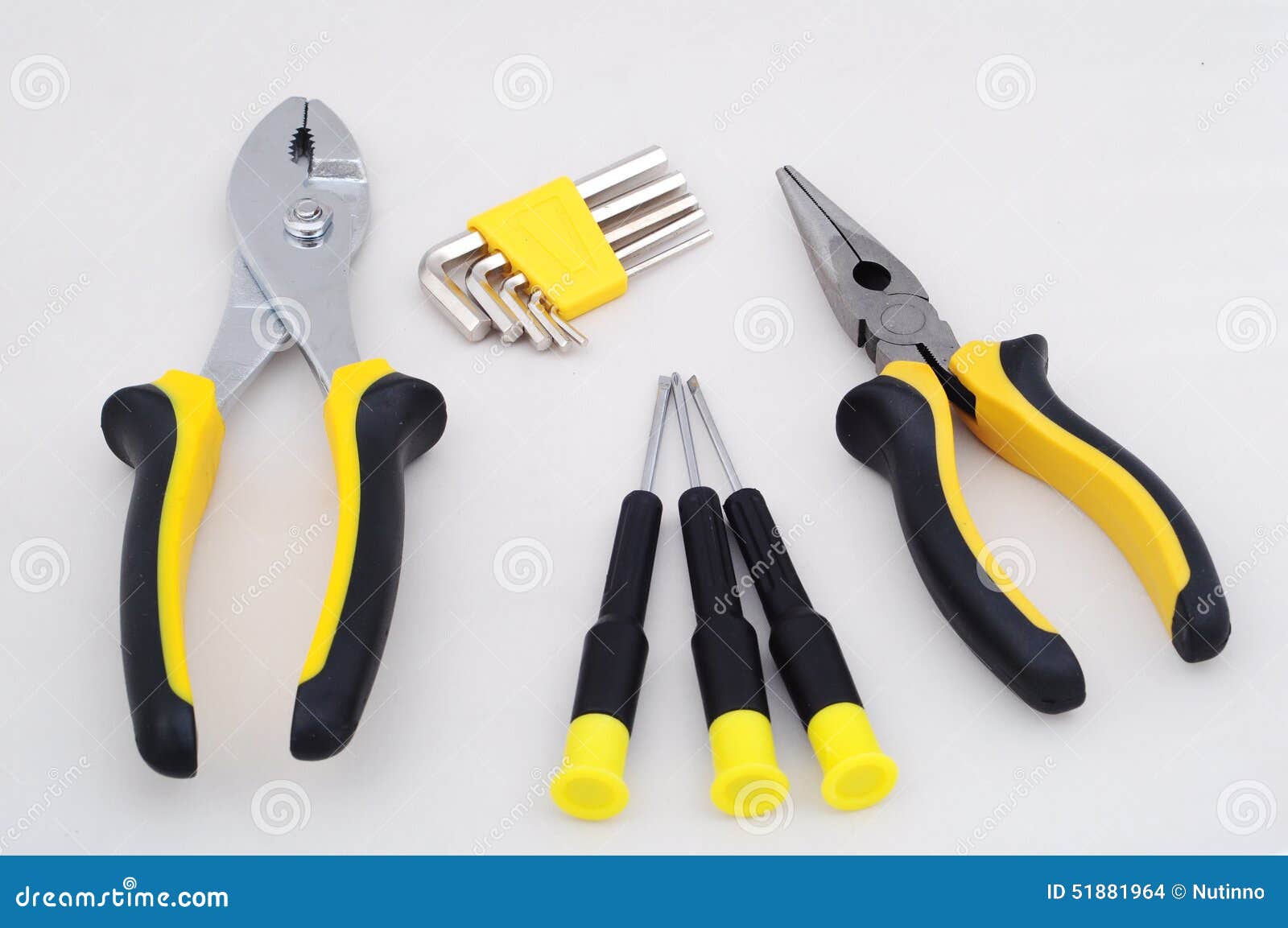Yellow tools stock photo. Image of driver, knot, multiple - 51881964