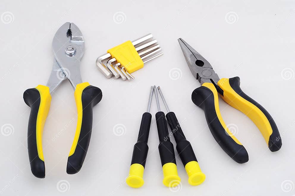 Yellow tools stock photo. Image of driver, knot, multiple - 51881964