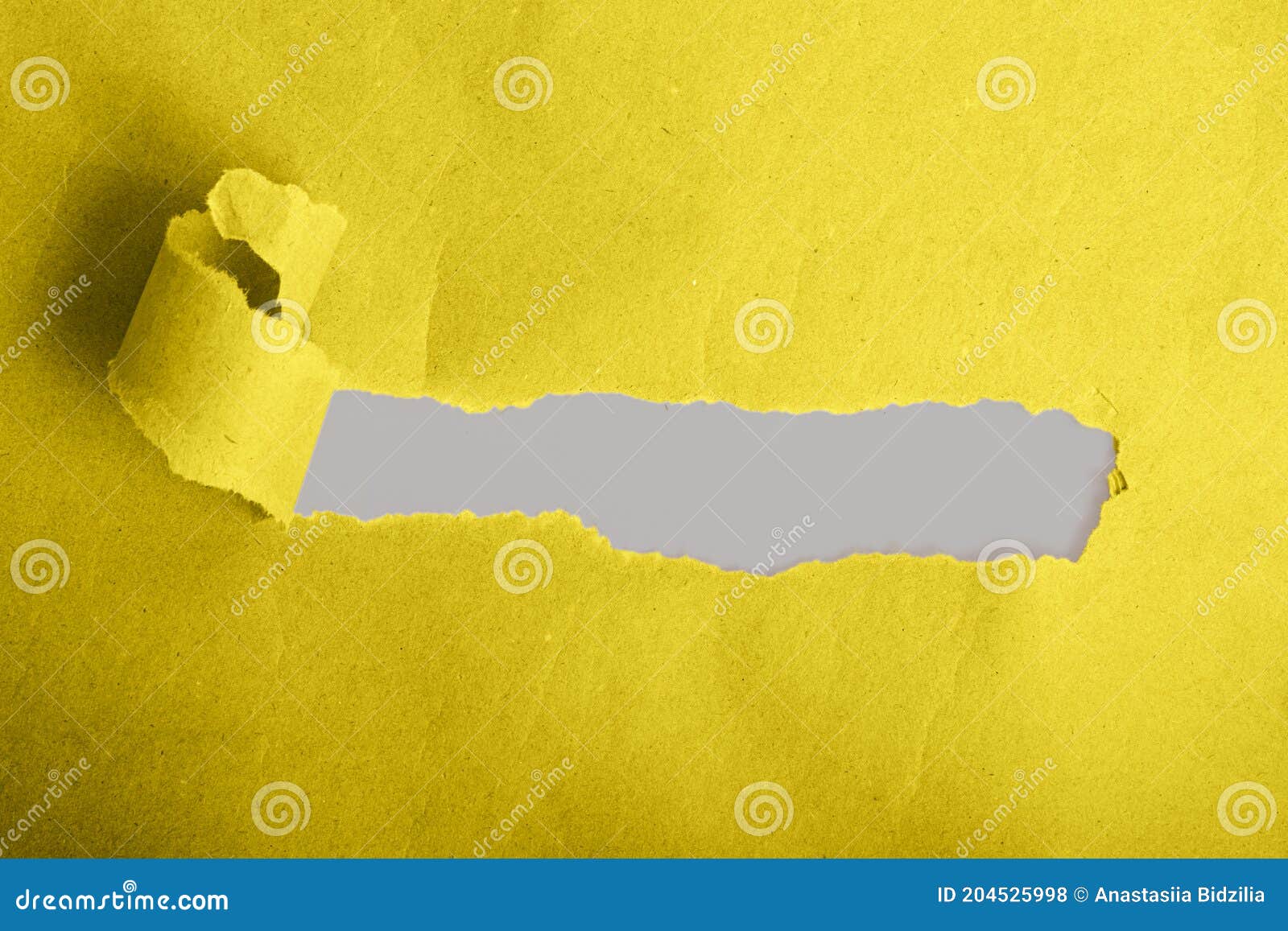 Yellow Torned Paper with Grey Substrate Under it.Trendy Colors 2021 ...