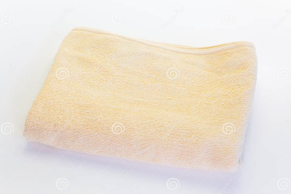 Yellow towel stock image. Image of household, clean, cloth - 51498145