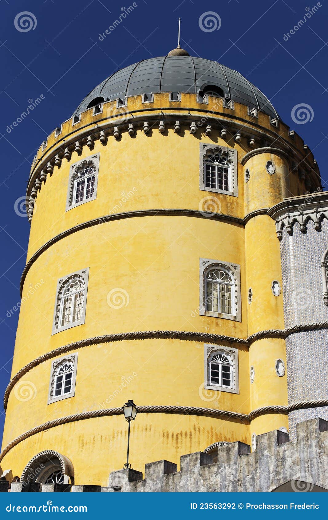 Yellow tower stock photo. Image of light, heritage, history - 23563292