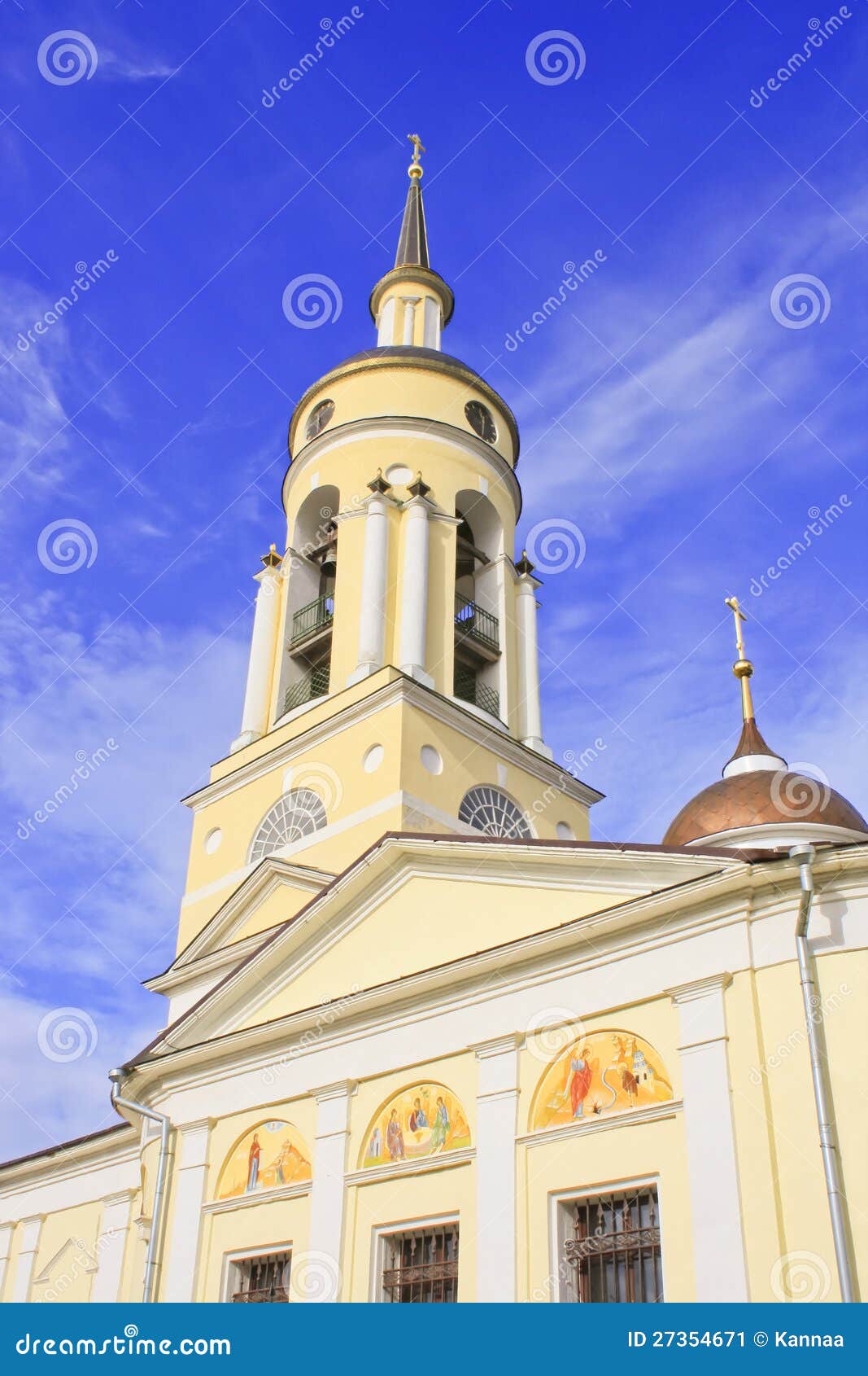 Yellow tower stock image. Image of decoration, culture - 27354671