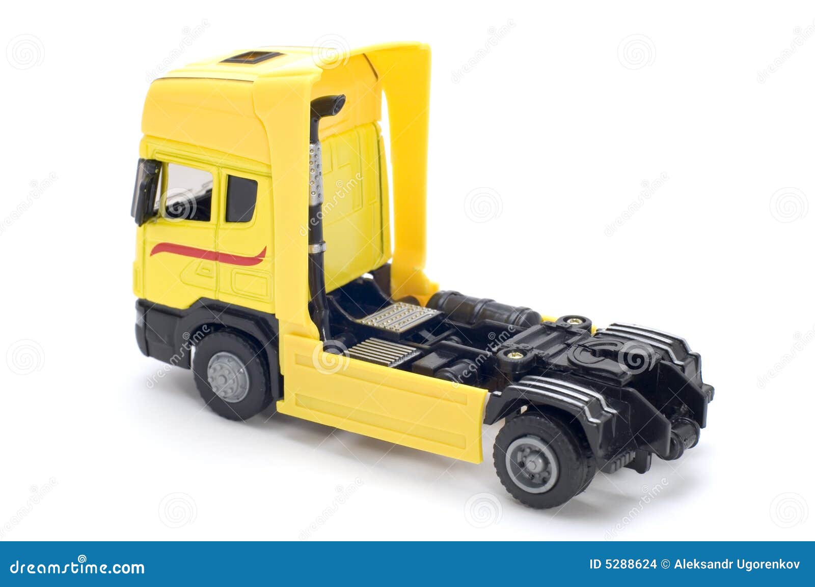 Yellow toy truck stock photo. Image of trucks, road, transport - 5288624