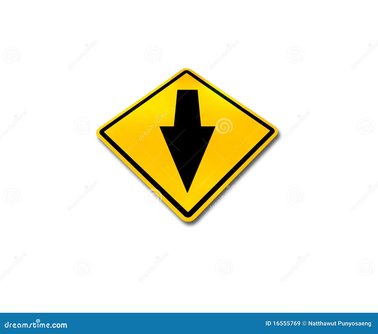 Yellow Traffic Sign Royalty Free Stock Images - Image: 16555769