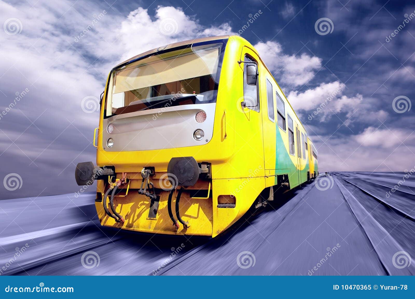 Yellow train stock image. Image of long, abstract, container - 10470365
