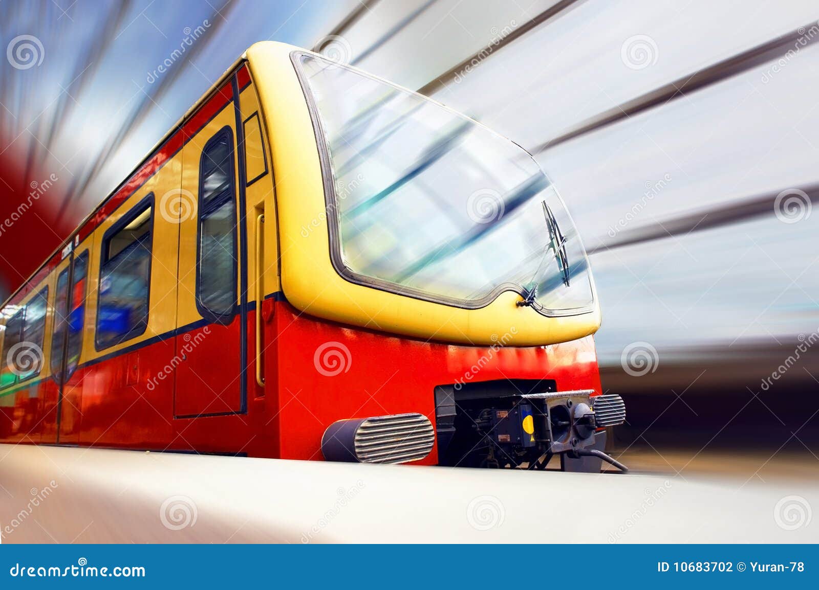 Yellow train stock photo. Image of locomotive, intercity - 10683702
