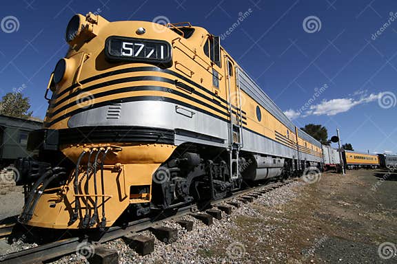 Yellow Train stock photo. Image of locomotive, engine - 15143954