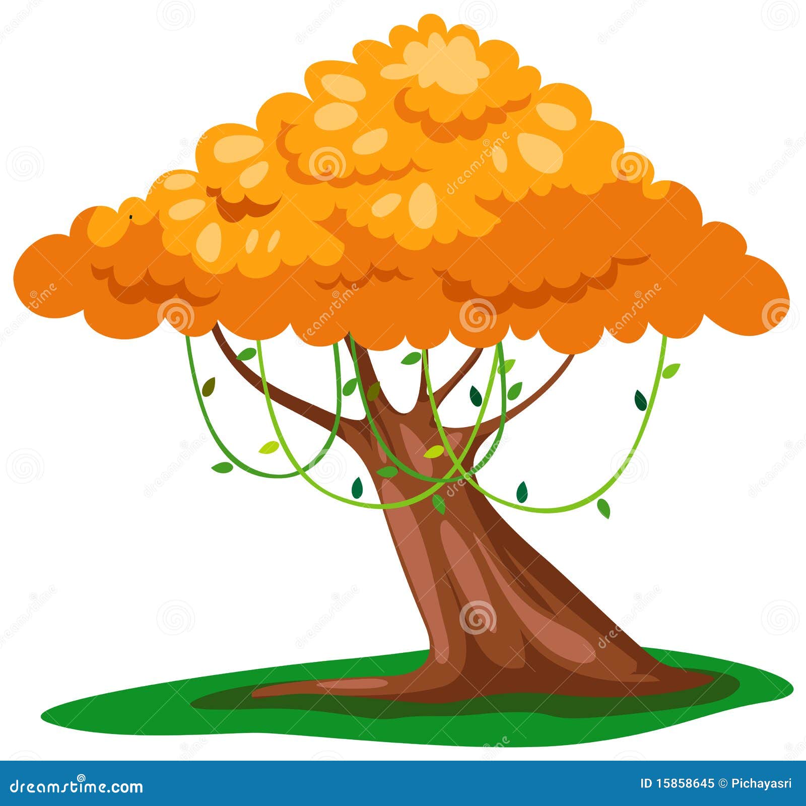 Yellow Tree Royalty Free Stock Photo - Image: 15858645