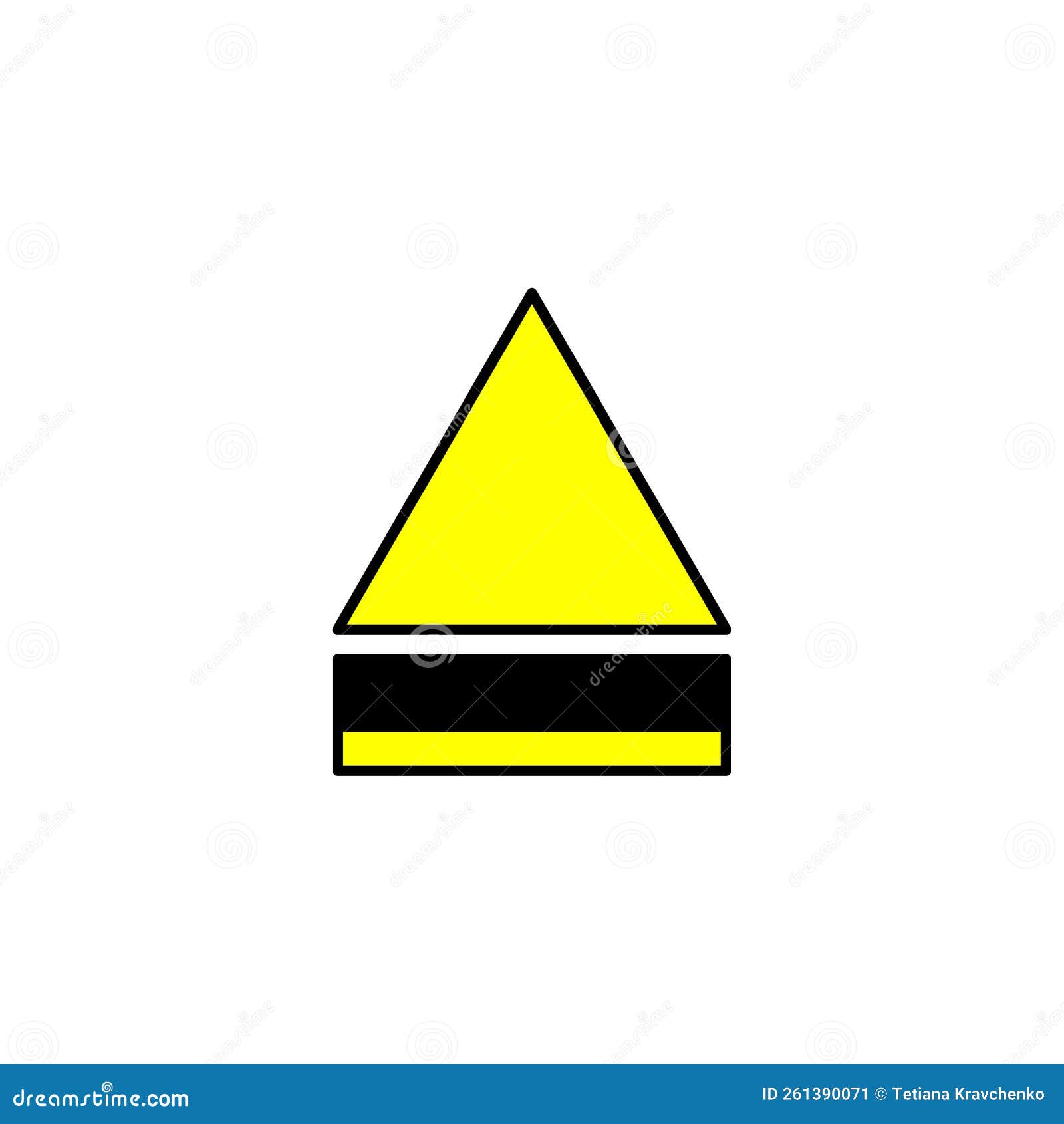 Yellow Triangle. Abstract Presentation Template with Yellow Triangle ...