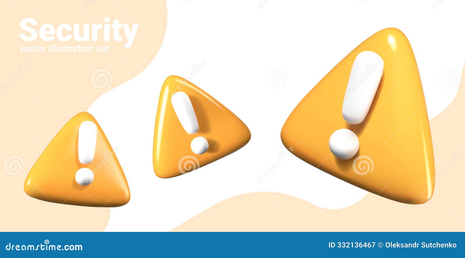 Set Of Different Exclamation Mark Signs Cartoon Vector | CartoonDealer ...