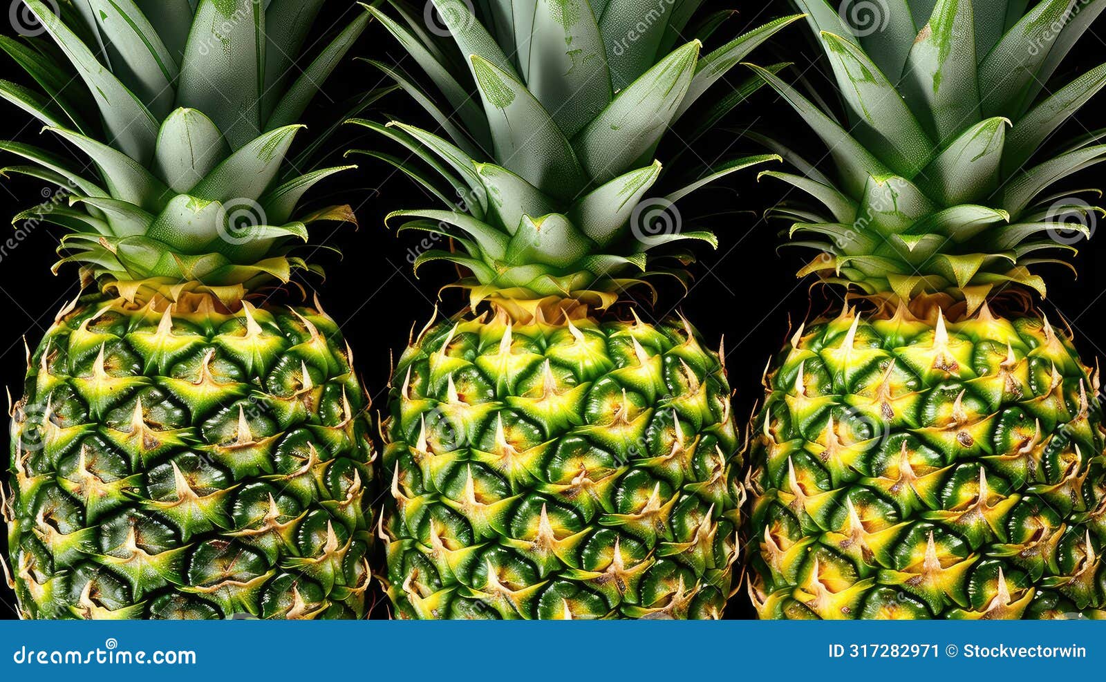 Yellow Triangle Pineapple Fruit Stock Image - Image of group, triangle ...