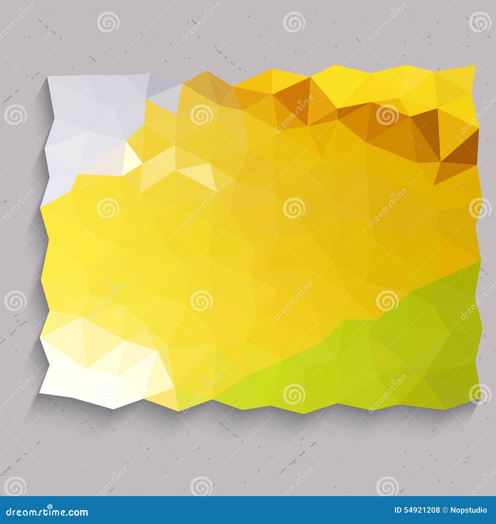 Yellow Triangles on Concrete Wall Abstract Stock Vector - Illustration ...