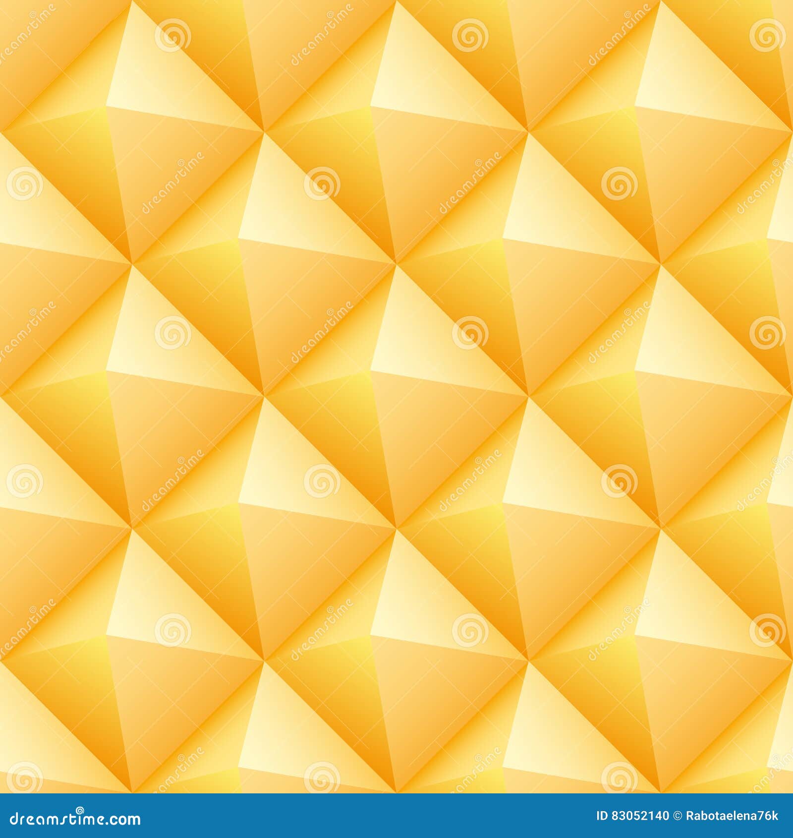 Yellow Triangles Seamless Pattern Stock Vector - Illustration of ...