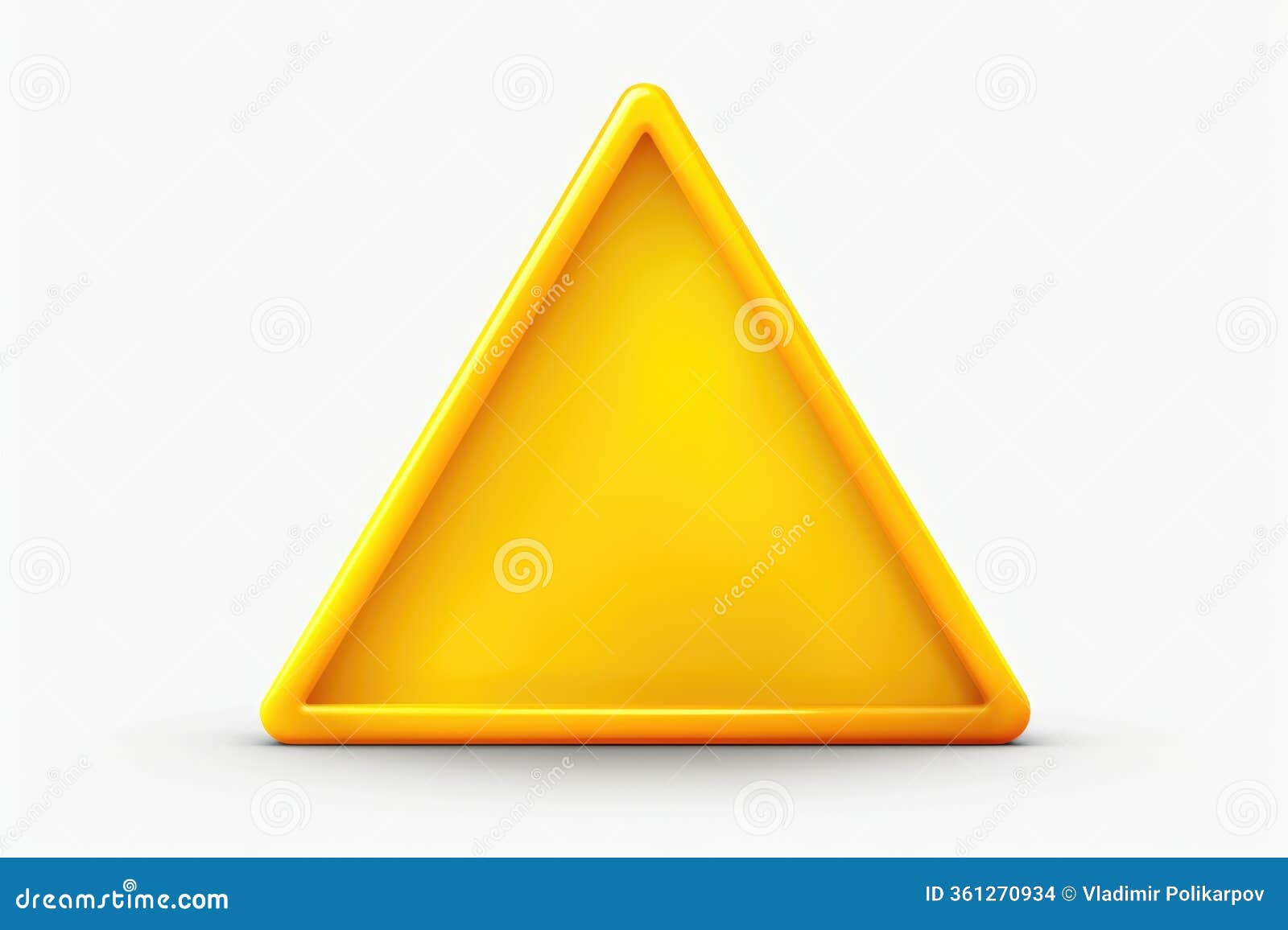 A Yellow Triangular Warning Sign With A Black Exclamation Point ...