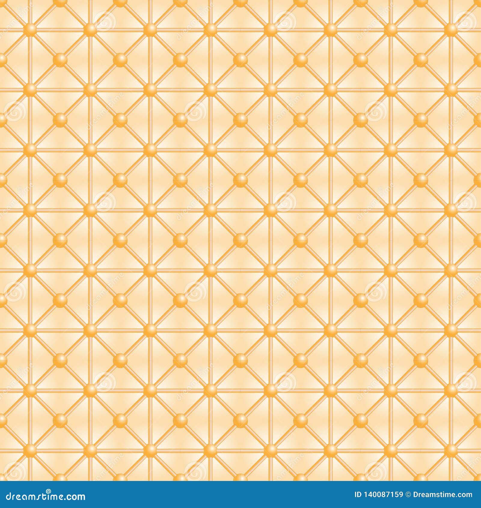 Yellow_triangular_square_grid_spheres_intersects_seamless_pattern Stock ...