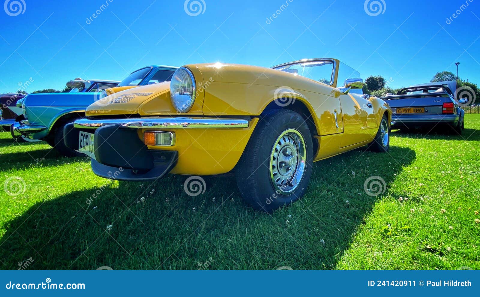 Yellow Triumph Spitfire Front Three Quarter View Editorial Photo ...