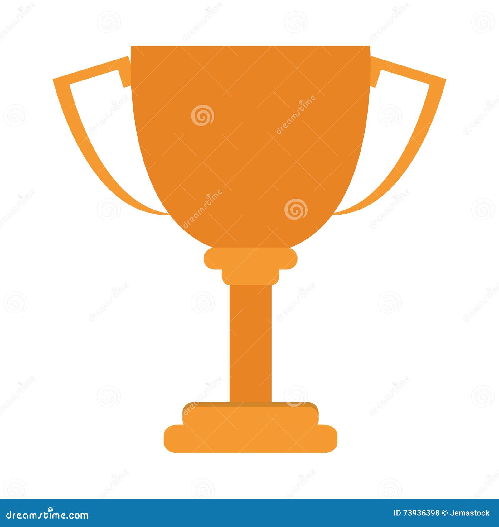 Yellow trophy cup icon stock illustration. Illustration of skill - 73936398