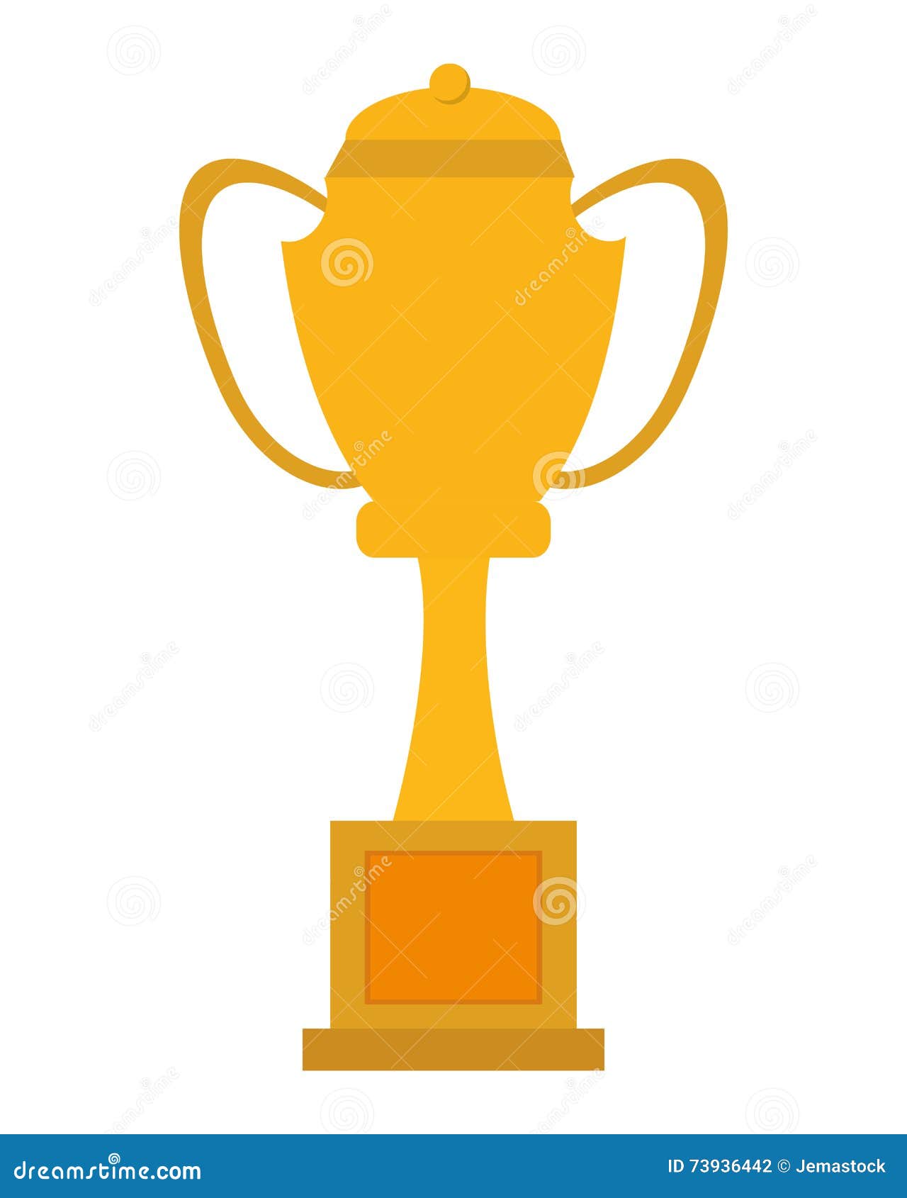 Yellow trophy cup icon stock illustration. Illustration of champion ...