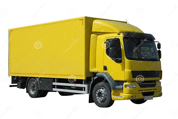 Yellow truck stock photo. Image of freight, logistics - 14572276