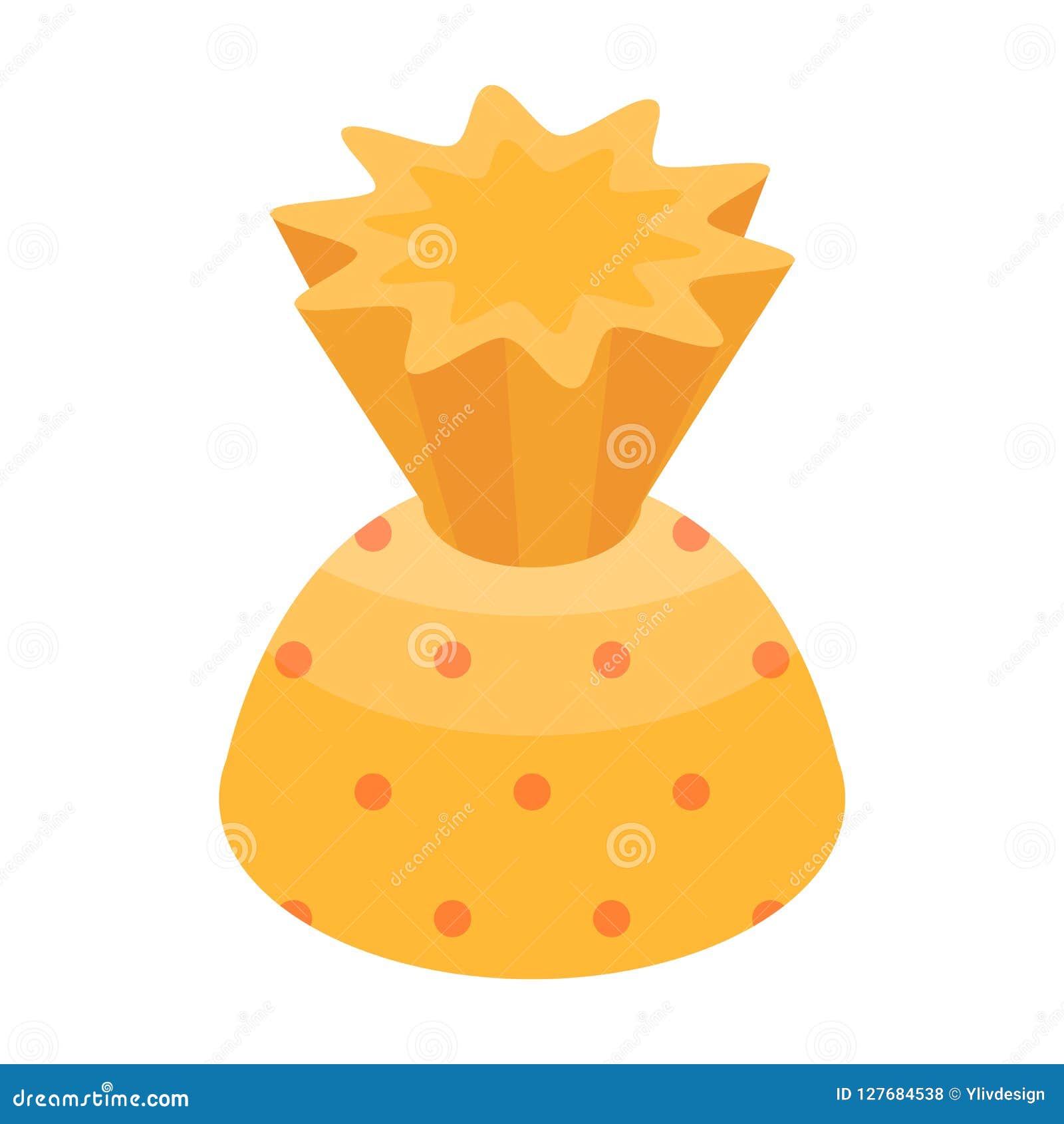 Yellow Truffle Icon, Isometric Style Stock Vector - Illustration of ...