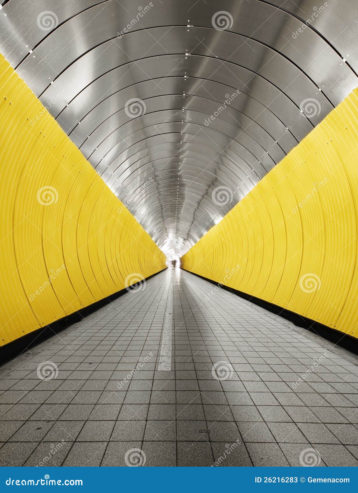 Yellow tunnel stock image. Image of selective, design - 26216283