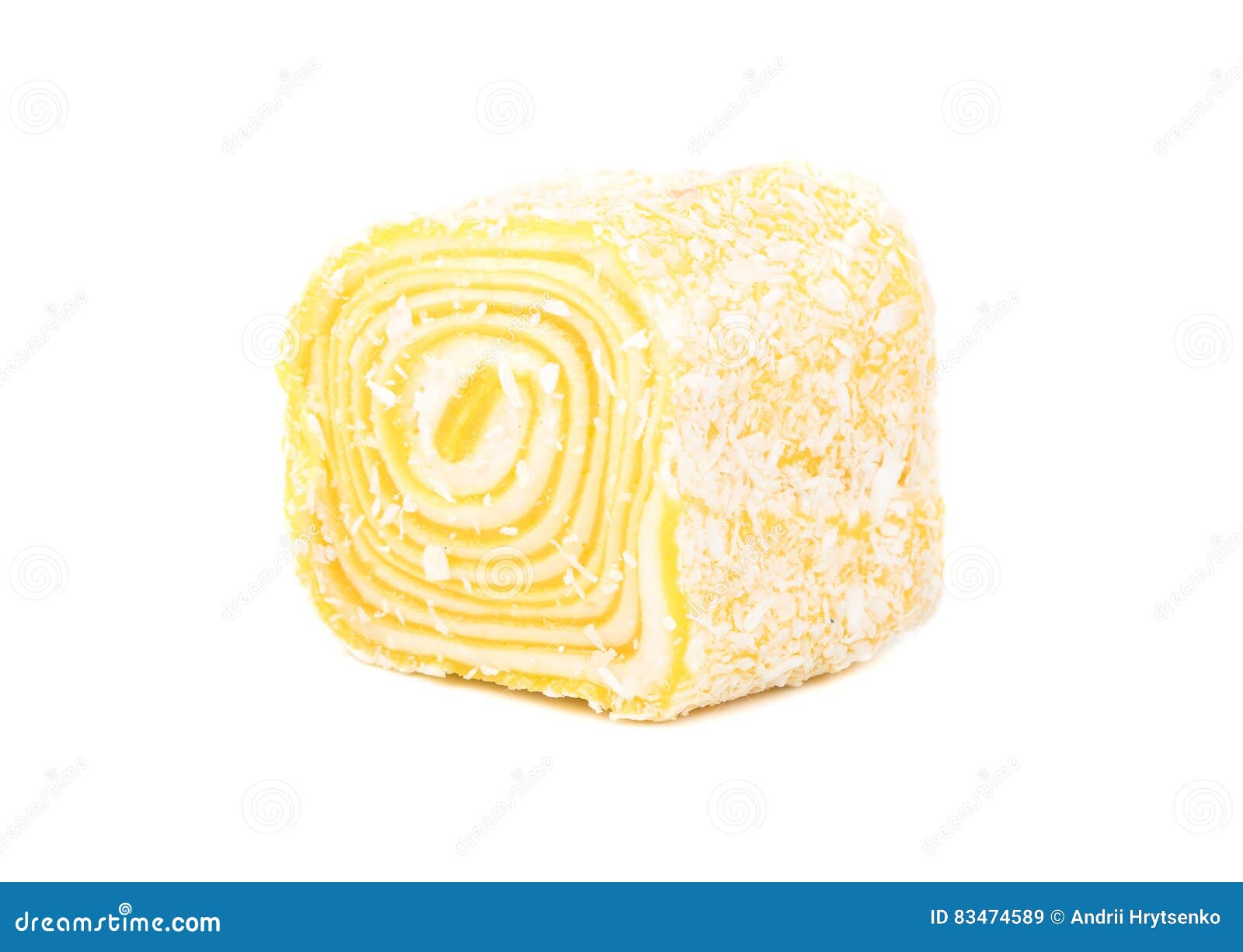 Yellow Turkish Delight Lokum Stock Image - Image of snack, culture ...